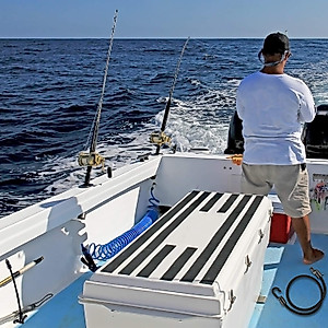 4 Pieces Rod Strap Holder Deck Mount Connector Mount Rod Strap Hold Down for Boat Kayak Boat Fishing(12 Inch)