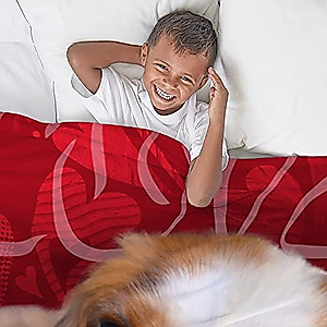 CafePress Cavalier King Charles Spaniel Love Throw Blanket Super Soft Fleece Plush Throw Blanket, 60"x50"