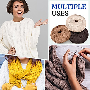 Timgle 24 Skeins Cotton Yarn, Yarn for Beginners, Crocheting and Knitting with Easy to See Stitches Cotton Yarn,Fingering Weight Yarn for Crochet and Knitting, Per Skein 1.76 Oz/164 Yards