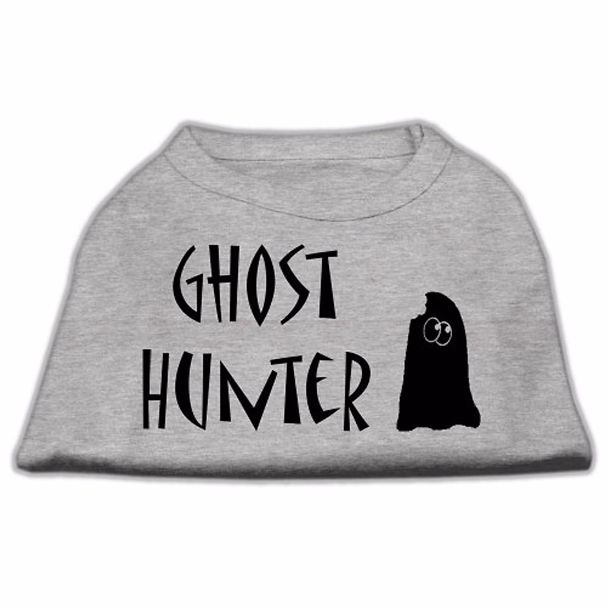 Ghost Hunter Screen Print Shirt Grey with Black Lettering Sm (10)