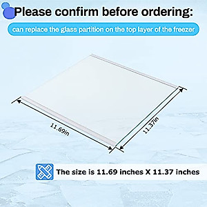 W11130202 Freezer Glass Shelf Compatible with Whirlpool Freezer Shelf Replacement, Replaces Refrigerator Freezer Glass Shelf PS12347521 W10773886, WRS571CIHZ04 Freezer. Figure 6 Lists Compatible Model