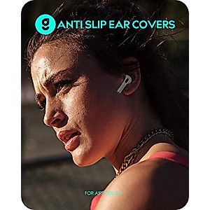 Gcioii 3 Pairs AirPods 3 Ear Covers [Fit in Case] Anti Slip Silicone Sport Ear Tips,Anti Scratches Accessories Compatible with Apple AirPods 3rd Generation (Translucent)