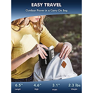 MARBERO Portable Power Bank with AC Outlet, Peak 120W/110V Portable Laptop Battery Bank, 24000mAh Charger Power Supply with AC Outlet, Power Station for Outdoor Tent Camping Home Office Emergency