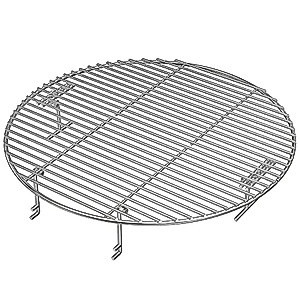 only fire Stainless Steel Cooking Grate Extended Top Grate for Weber 22" Kettle, Big Green Egg, Kamado Joe Classic Ceramic Grills, 17 1/2 Inch