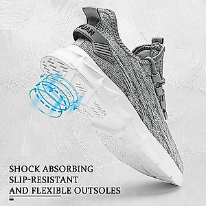 Linenghs Womens Tennis Shoes Grey