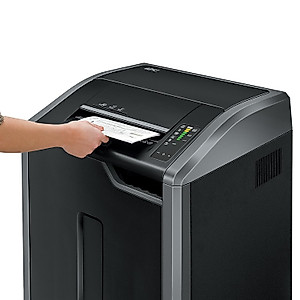 Fellowes Powershred 425Ci 100% Jam Proof Commercial Grade 30-Sheet Cross-Cut Paper Shredder, TAA Compliant (38425), Black