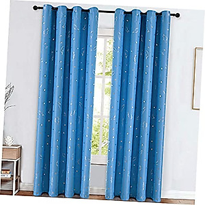 ARTIBETTER 1 Pair Curtain Rod Pocket Curtains Shower Curtain Decorative Linen Curtain Window Curtain Decoration Insulating Curtain Panels Drapes Curtains Decorative Curtain Adorable Curtain