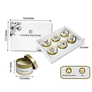 Scented Candles Gifts for Women, 6 Pack Luxury Aromatherapy Candles Gift Set for Home, Birthday, Mother’s Day, Bridesmaid's Gift Candles Bulk Scented - Assorted 3oz