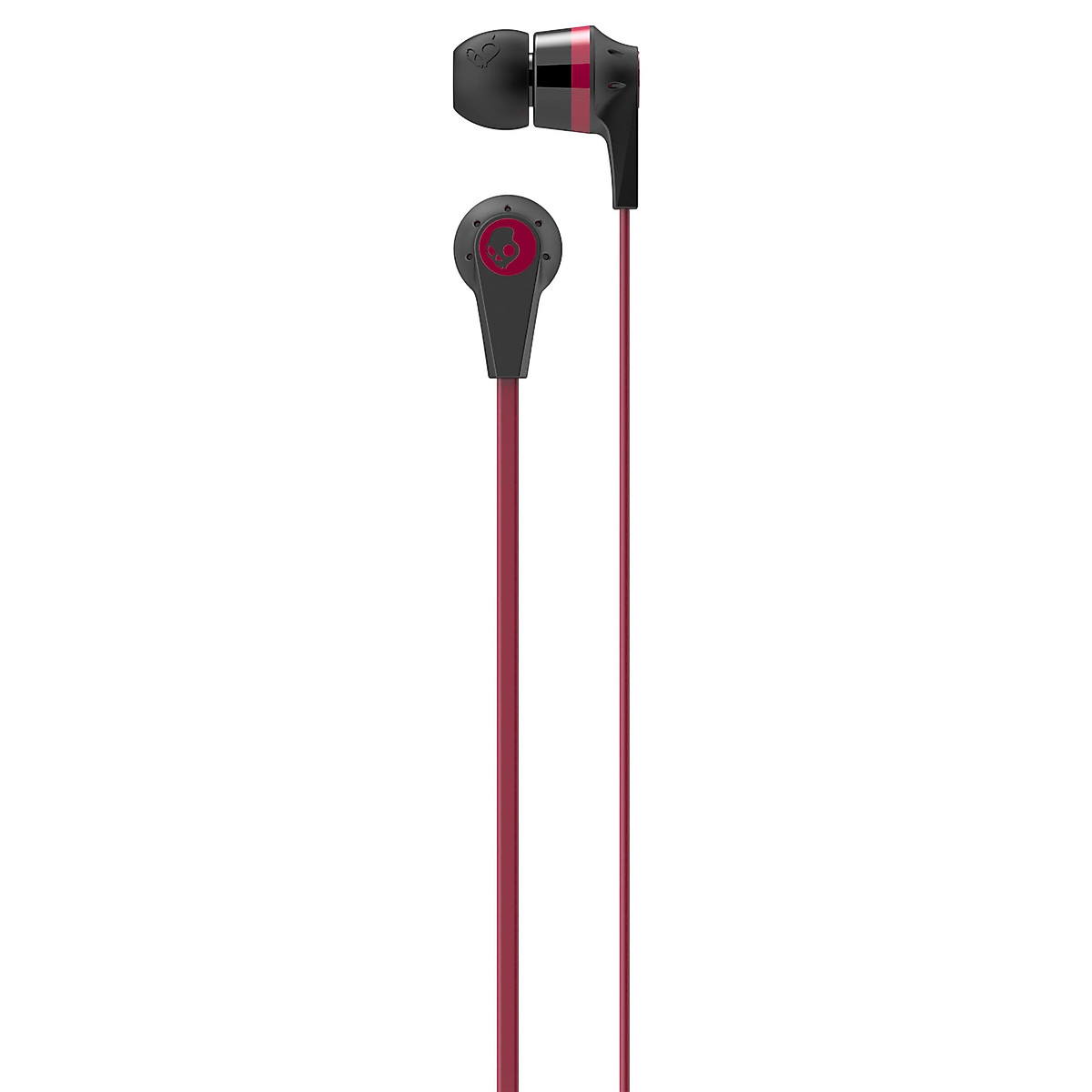Skullcandy S2IKDZ-010 Ink'd 2.0 Earphones, Red (Renewed)