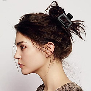 6 PCS Claw Hair Clips, Small Claw Clips for Women Girls, Rectangle Tiny Hair Jaw Clips, Non-slip Matte Claw Clamps Barrettes for Thin/Thick Medium Hair