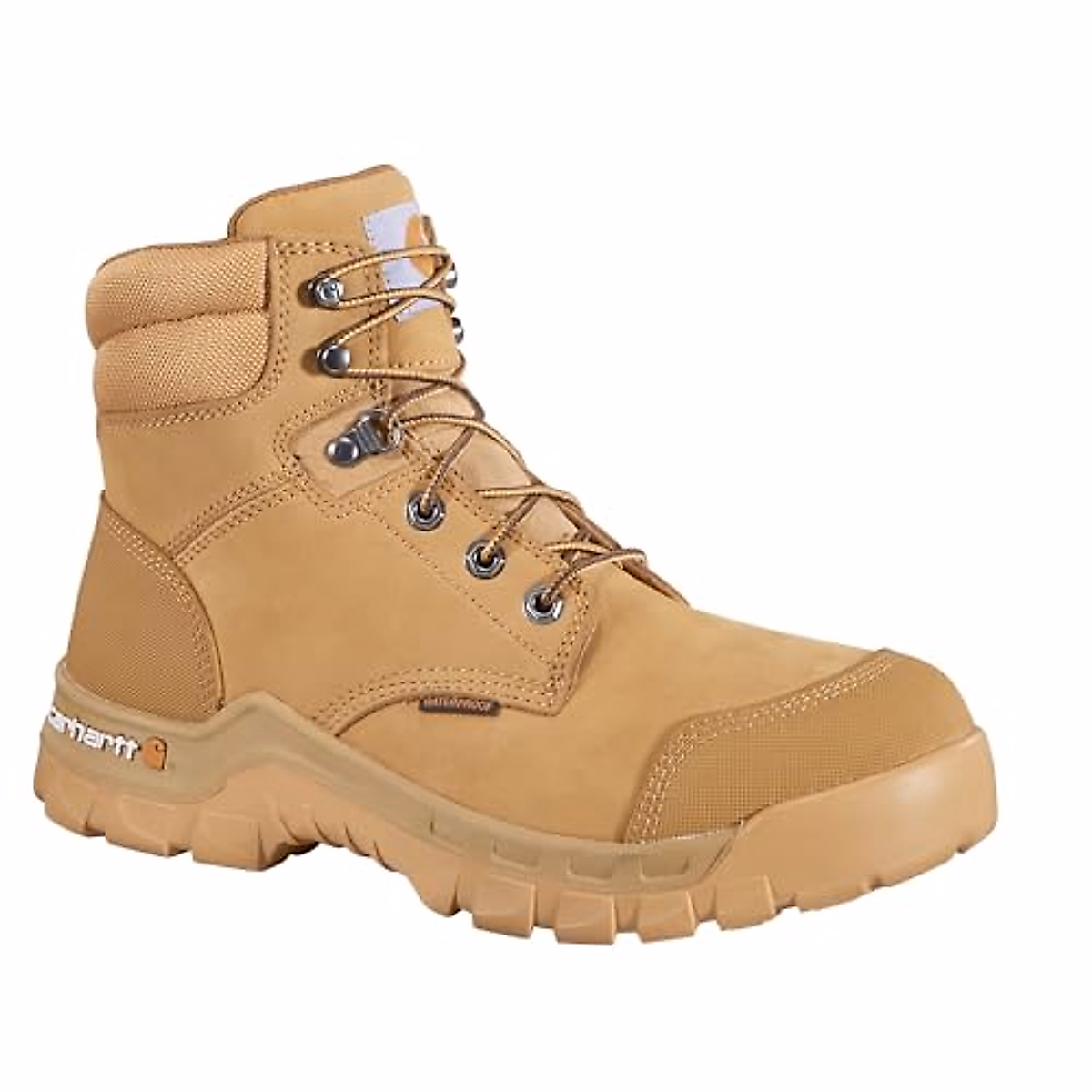 Carhartt Men's 6 inches Rugged Flex Waterproof Soft Toe Work Boot, Wheat - 9.5 M US
