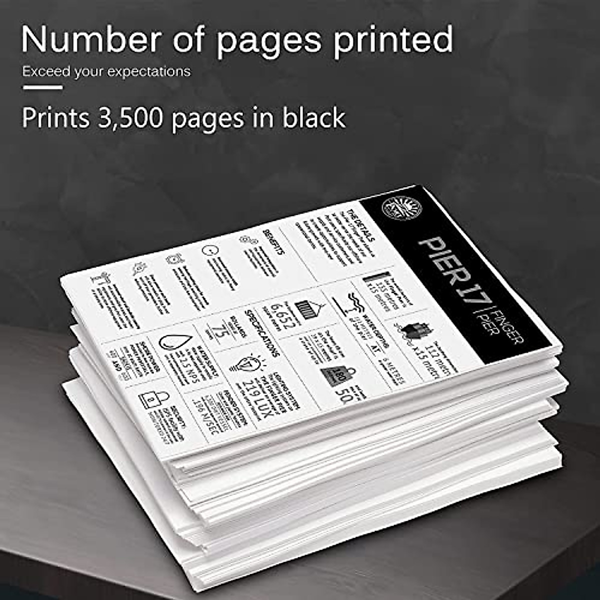 ACTi (Black,1-Pack) Compatible TN-540 Toner Cartridge Replacement for Brother TN540 HL-5050LT HL-5070N HL-5140 HL-5150D Printer Toner Cartridge