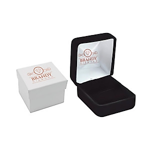 Brandy Diamond Silver Rose Tone Chocolate Brown Diamond Loving You Forever Teardrop Design Ring 1/6 Ctw.