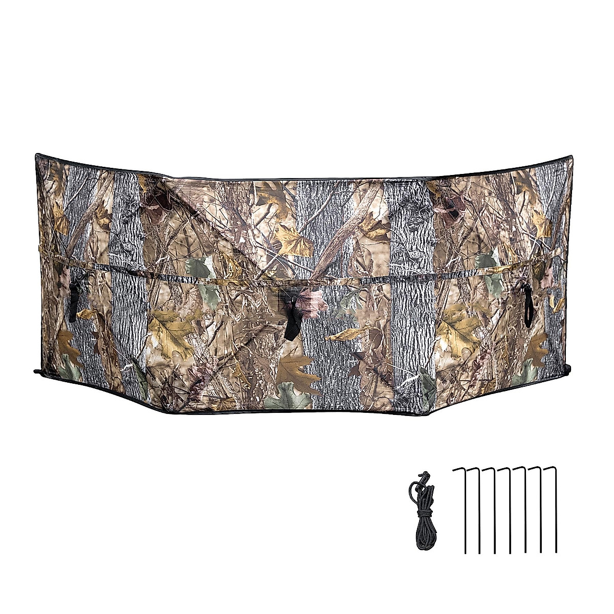 WTVIDAS Pop Up Ground Blind,Portable Hunting Blind for Duck Turkey,Ground Blinds for Deer Hunting,Quick Setup Lightweight Three-Panel Hunting Camouflage Accessory