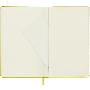 Moleskine Classic Notebook, Hard Cover, Large (5" x 8.25") Ruled/Lined, Hay Yellow (Silk), 240 Pages