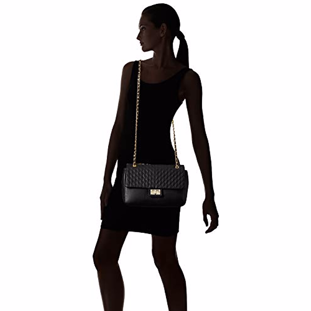 Karl Lagerfeld Paris Agyness Large Shoulder Bag