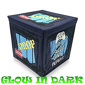 NINOSTAR Gamers Loot Drop Storage Glowing Box 14'' x 14'' x 14'' Perfect for Gaming, Parties, Birthdays…