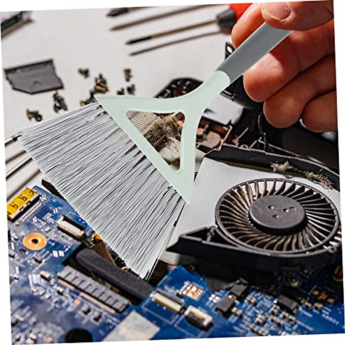 PLAFOPE 1 Set Broom Dustpan Keyboard Cleaning Brush Mini Hand Broom and Dustpan Table Cleaning Tool Mini Broom Home Cleaning Accessory Mini Cleaning Broom Cleaning Kit Plastic Green