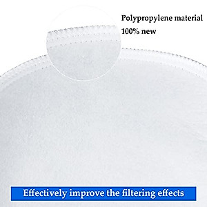 6 Pack Filter Socks 7 Inch Ring by 32 Inch Long 50 Micron Filter Bag, Felt Filter Socks for Aquarium, Industry, Chemical, Water Liquid Filter Bags