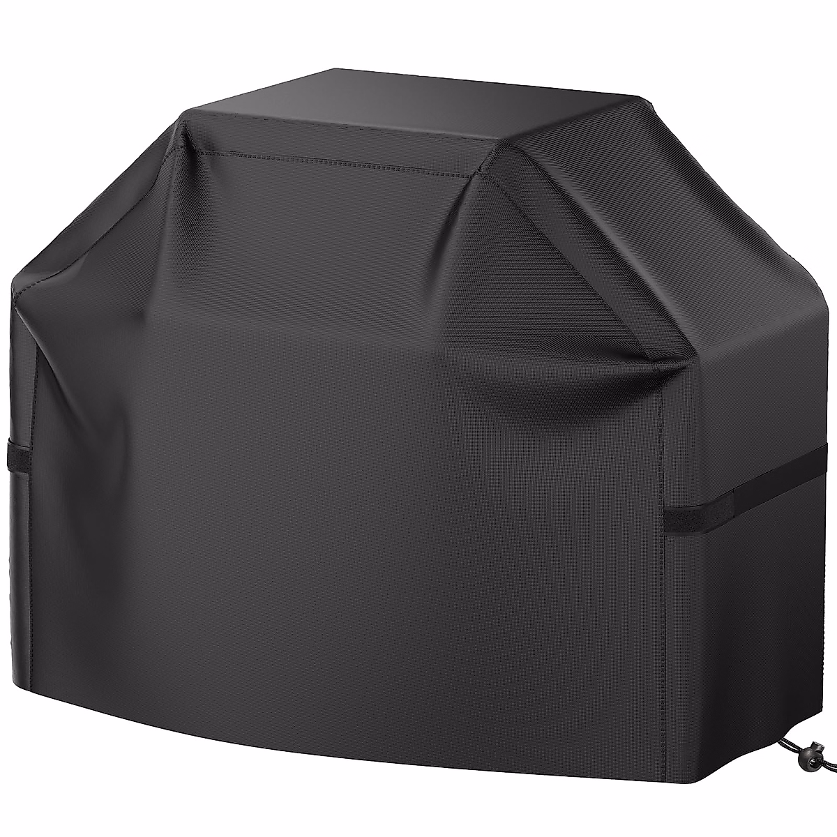 Grill Cover, BBQ Grill Cover, Waterproof, Weather Resistant, Rip-Proof, Anti-UV, Fade Resistant, with Hook-and-Loop Straps, Gas Grill Cover for Most Grills, 60 inch, Black