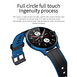 SYSMARTS Fitness Trackers,Health Sports Smart Watch with Heart Rate & Sleep Monitor,Calorie Step Counter,1.3" Touch Screen,IP68 Waterproof Pedometer Activity Trackers for Women Men (Dark Blue)