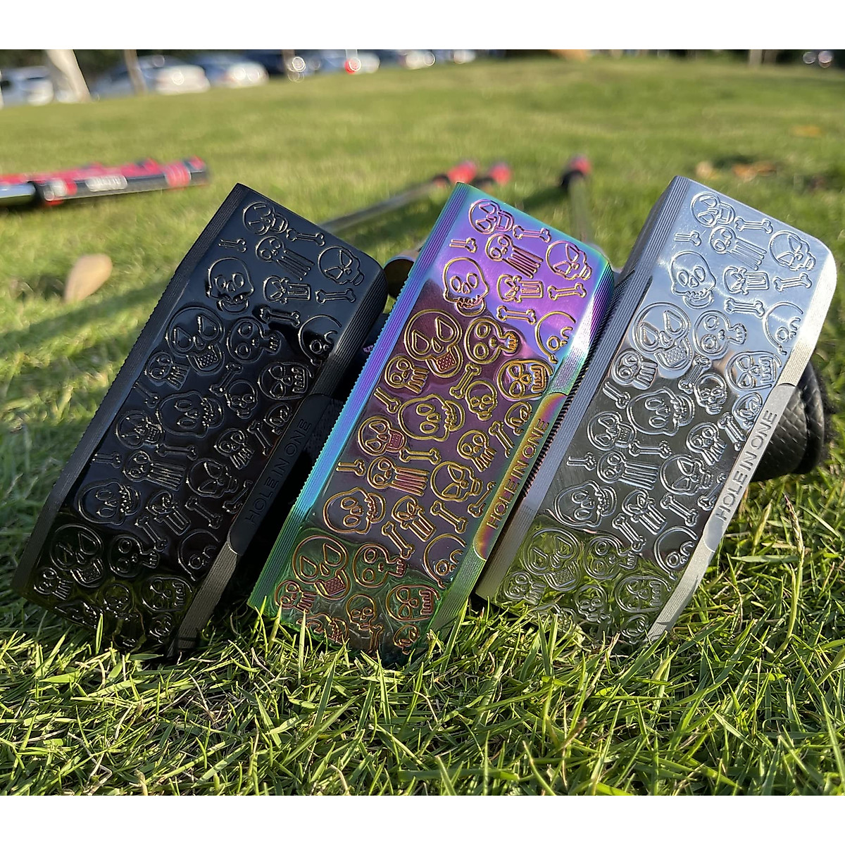 CALONG Super GSS Golf Putter 303 Steel 375g CNC Milled Right Hand Skull Golf Club Putter with Headcover