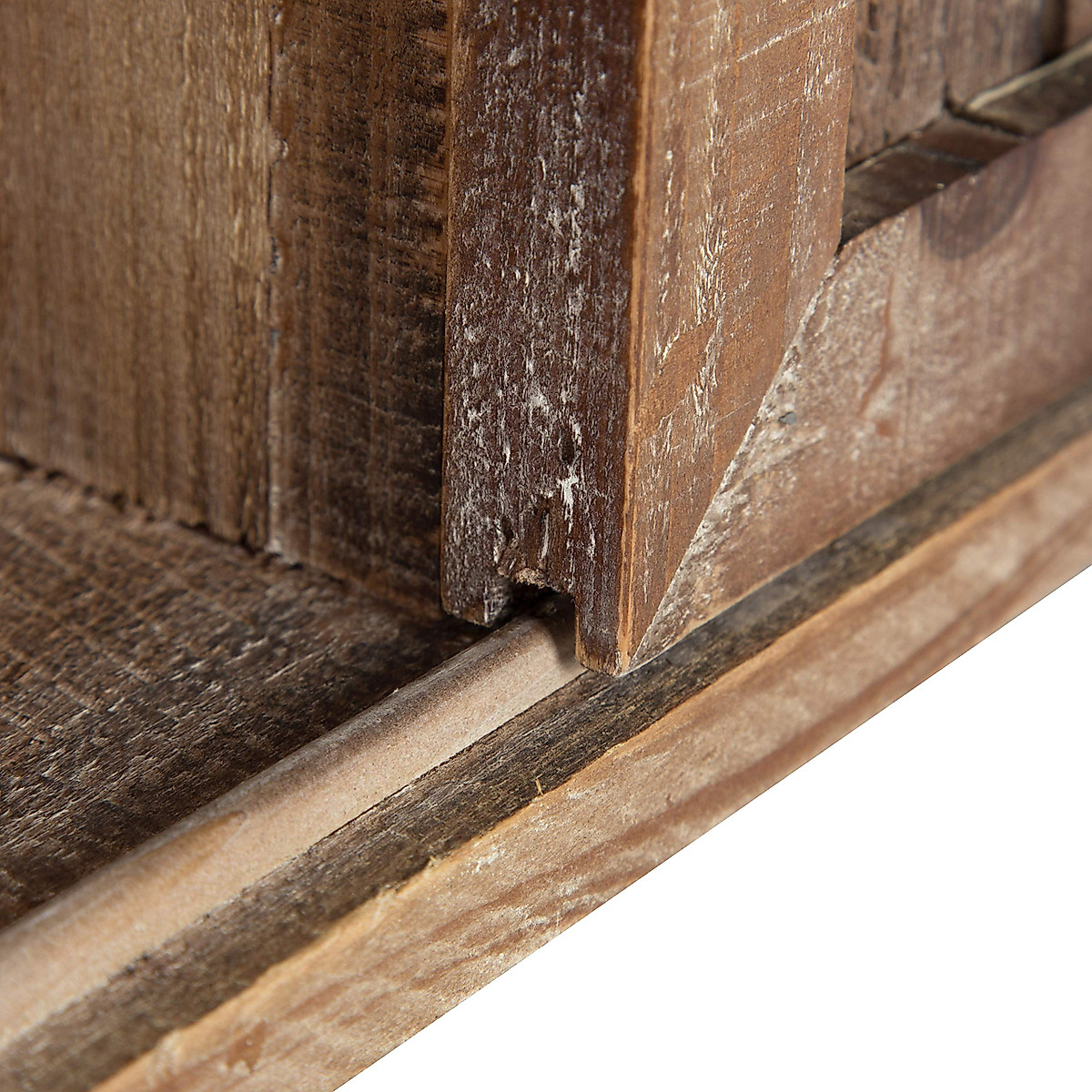 Kate and Laurel Cates Decorative Wood Wall Storage Cabinet with Two Sliding Barn Doors, Rustic Brown