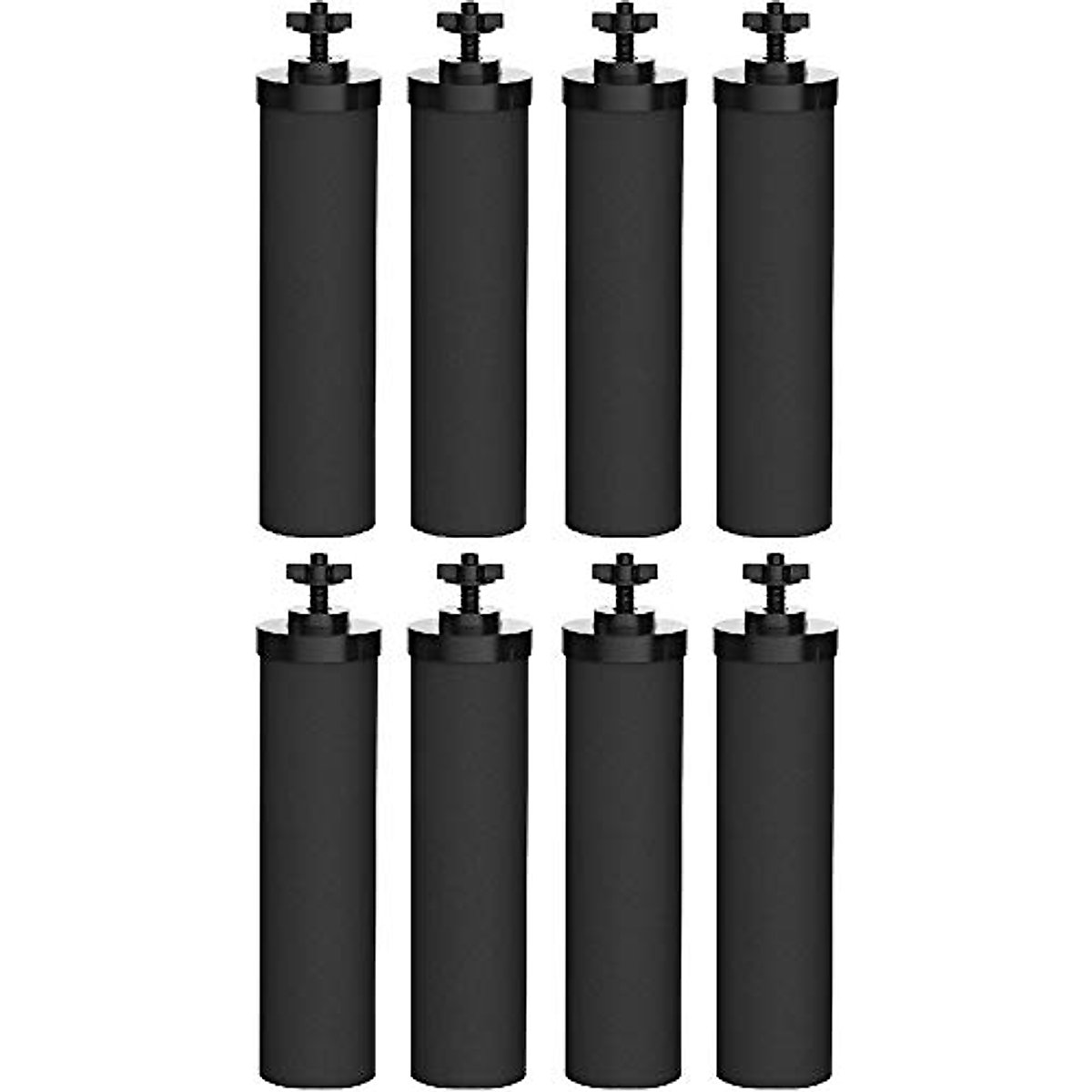Nispira Premium Water Filter Black Element Cartridge Compatible with Berkey Countertop Water Purification System. Compared to Part BB9. 8 Filters