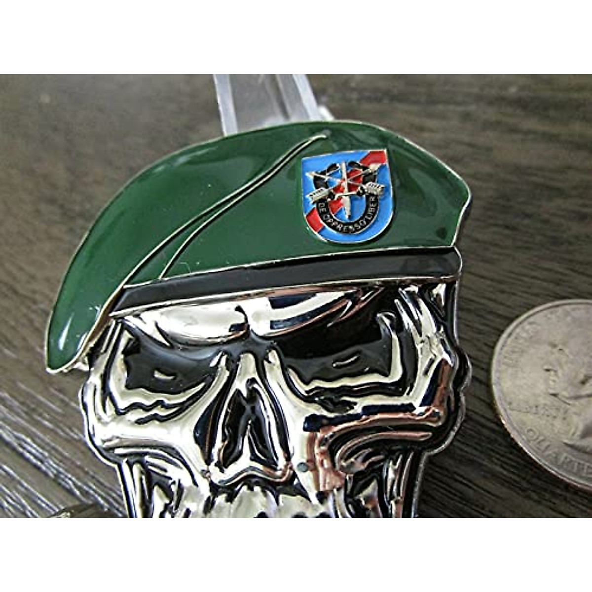 US Army 20th SFG(A) Special Forces Group Creed Green Berets Skull Challenge Coin