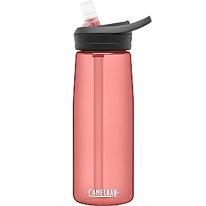 CamelBak eddy+ Water Bottle with Tritan Renew – Straw Top 25oz, Rose