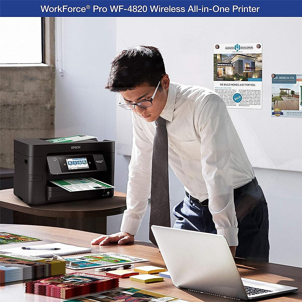 Epson WorkForce Pro WF-4820 Wireless All-in-One Inkjet Printer (Renewed)