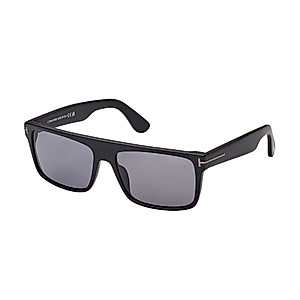 Tom Ford PHILIPPE-02 FT 0999-N Matte Black/Smoke 58/16/145 unisex Sunglasses