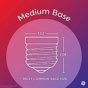 GE Lighting LED Globe Light Bulbs, G25 Bulb, 4 Watt (40 Watt Equivalent) Soft White, Clear Finish, Medium Base, Dimmable (2 Pack)