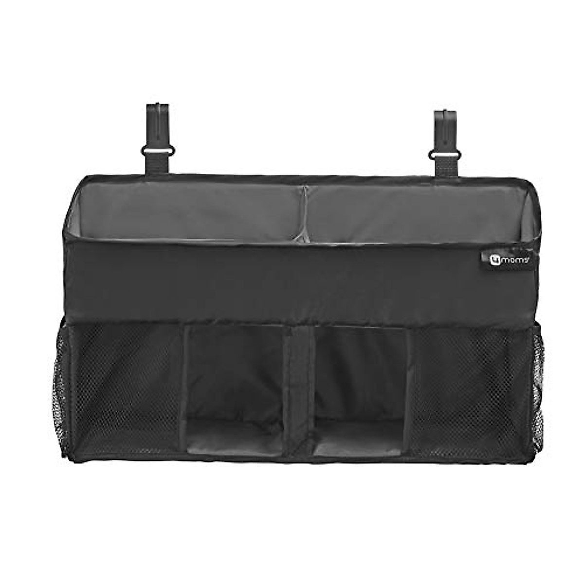 4moms Breeze Playard Diaper Caddy, Storage Basket for Diapers, Baby Wipes, and Organization, to Keep Essentials Within Reach, Black