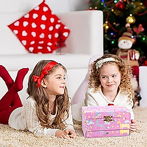 lekymo Girls Jewelry Box Kids Jewelry Box Musical Ballerina Box for Girls, Unicorn & Mermaid Design Jewelry Box for Girls Jewelry Organizers for Bedroom Decor Christmas Birthday Gifts