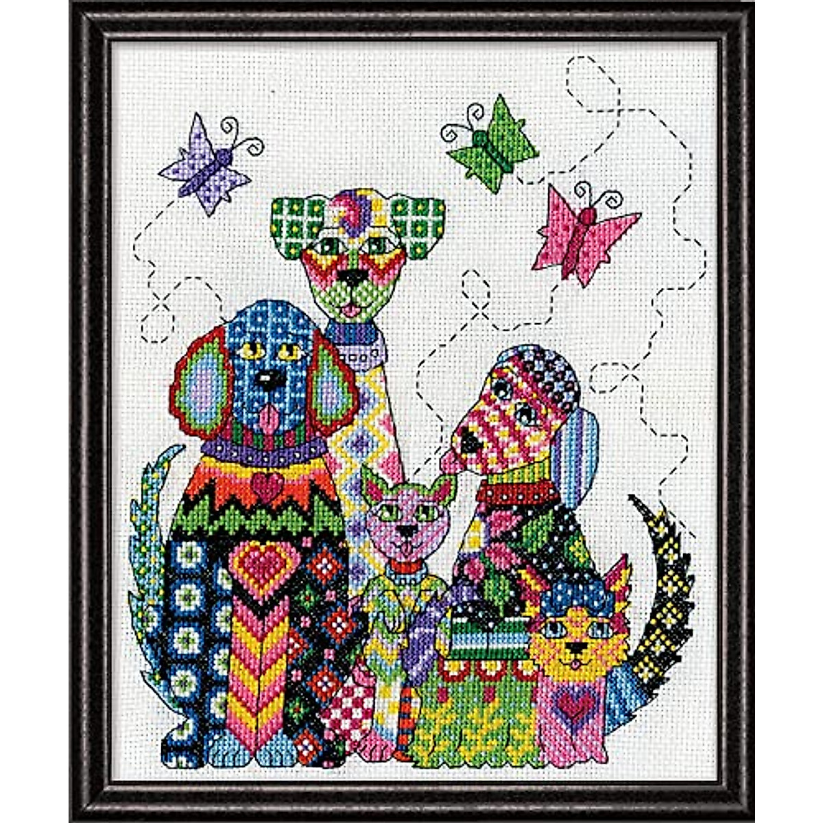 Design Works Crafts Patchwork Dogs Counted Cross Stitch Kit, Various