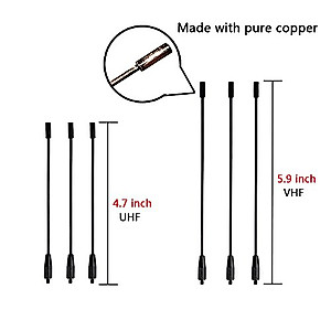 TWAYRDIO UHF/VHF Mobile Ground Plane Antenna Enhance Signal UHF Female to PL 259 Male Connector for Car Radio Mobile Transceiver