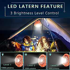 YEX-BUR Portable Camping Fan for Black & Decker, Rechargeable Personal Desk Tent Fan with Foldable Hook,Remote Control 4H Timer for Black & Decker 20V Li-ion Battery Cordless Fan for Camping, Office, Travel