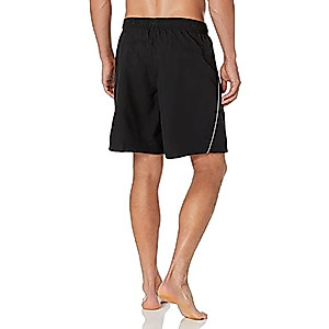 Speedo mens Swim Trunk Knee Length Marina ii volley 20 , Black/White, X-Large US