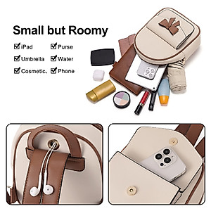 CLUCI Fashion Large Backpack Purse+Mini leather backpack