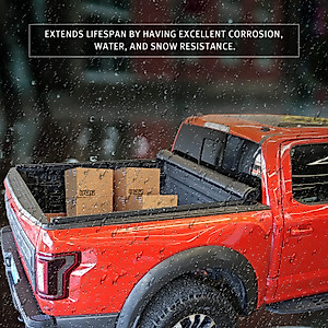 XTWEEX Soft Roll Up Truck Bed Tonneau Cover Fits 2016-2024 Toyota Tacoma (NOT for Trail Special Edition with Storage Boxes) Fleetside 5FT Bed