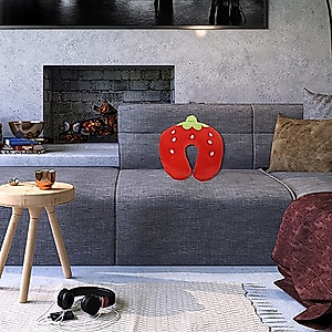 Healifty Neck Pillow Cervical Pillow Bed Pillows Office Neck Cushion Airplane Pillow Office nap Pillow Office Sleeping Neck Cushion Napping Supplies nap Supplies Plush Travel car