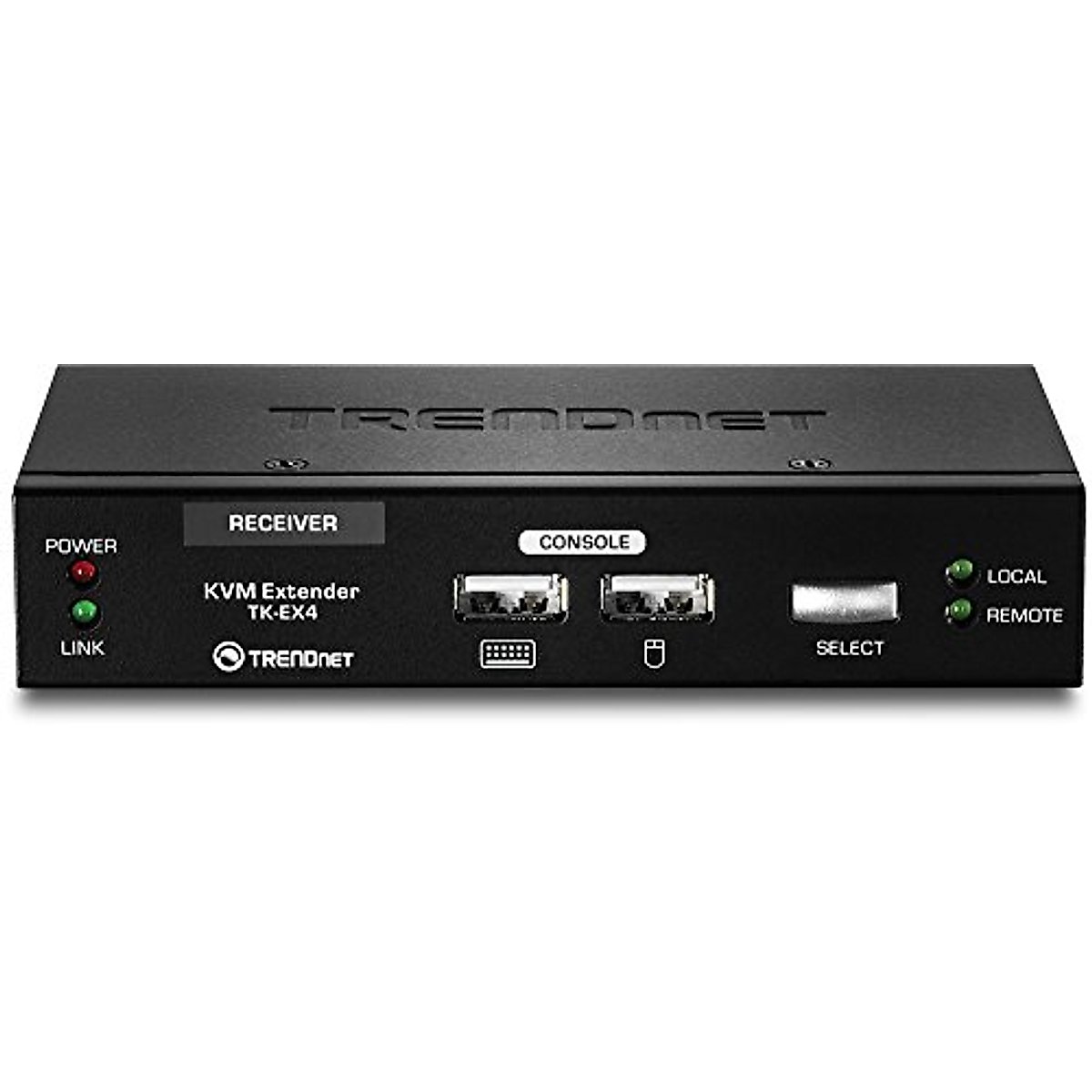 TRENDnet KVM Extension Kit, Extend Keyboard/Video/Mouse Controls, up to 100 Meters (328 ft.), Hot-Keys, Transmitter, Receiver, PS/2, VGA, TK-EX4