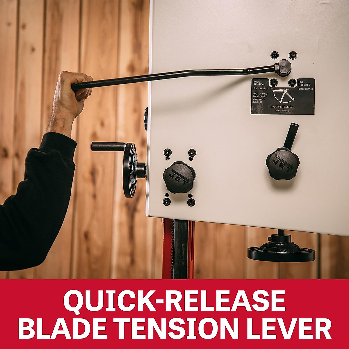 JET 20-Inch Woodworking Bandsaw, 5 HP, 1Ph 230V (JWBS-20-5)