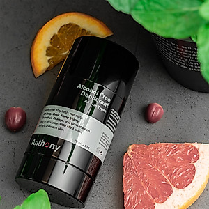 Anthony Alcohol Free, Aluminum Free Deodorant for Men – Non-Irritant Cool Gel Stick for Sensitive Skin – Sport Strength Stick Prevents Odor All Day – Clear, Stain Free – 2.5 Fl Oz