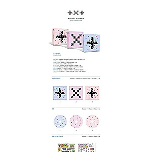 TXT Minisode 1 : Blue Hour 3rd Mini Album R Version CD+128p PhotoBook+2p Sticker+Lyric Paper+43p Behind Book+1p PhotoCard+1p PostCard+Tracking Sealed