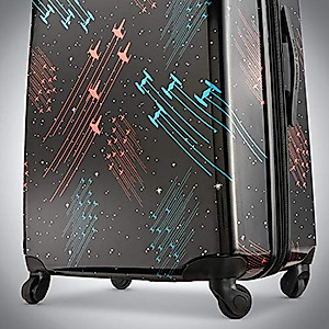 American Tourister Star Wars Hardside Spinner Wheel Luggage, Galaxy, Carry-On 20-Inch