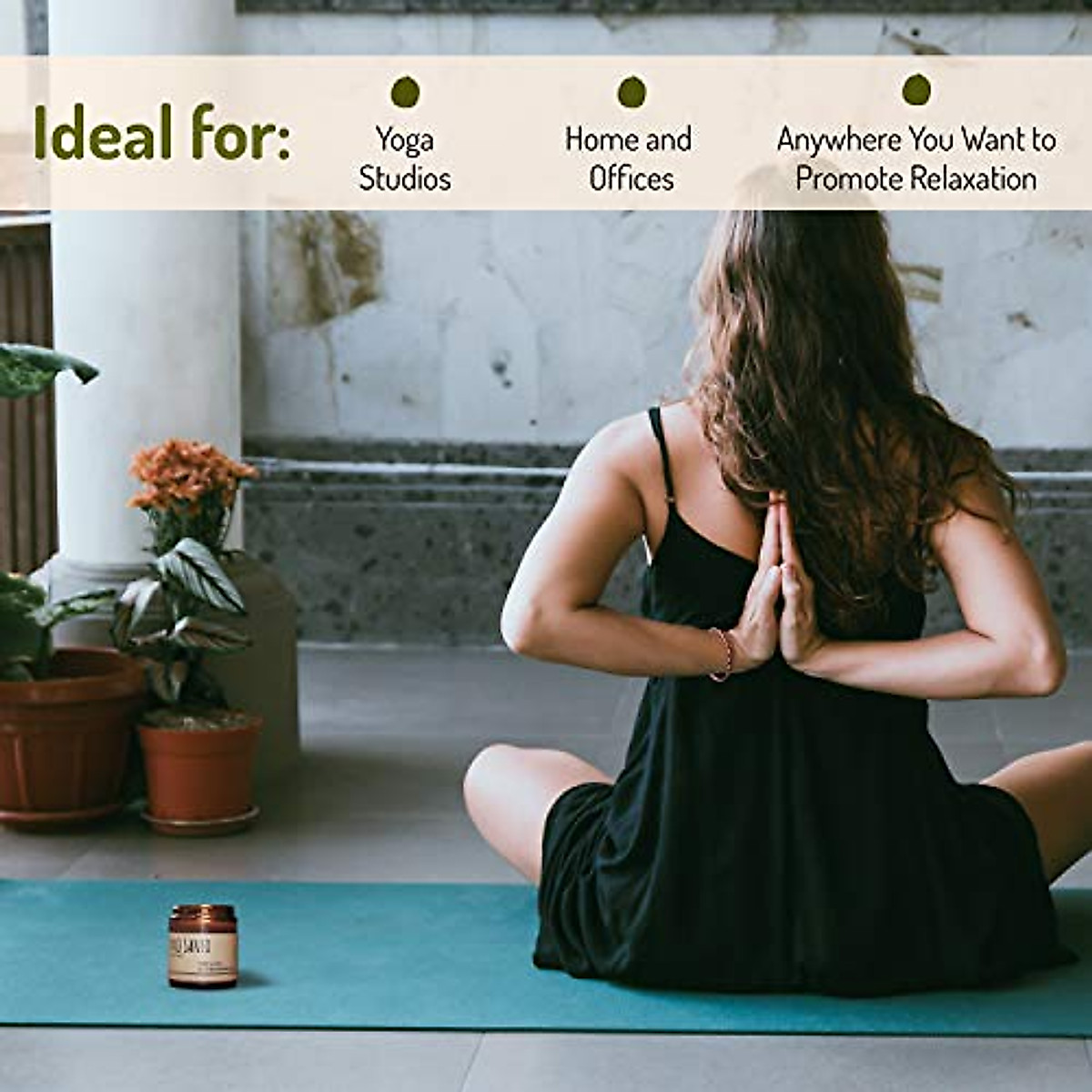 Maison Palo Santo Palo Santo from Ecuador and Greek Sage Essential Oils Aromatherapy Natural Soy Wax Candle for Home Cleansing Blessing Handcrafted in USA 4oz Gift Ready Free Palo Santo Included.