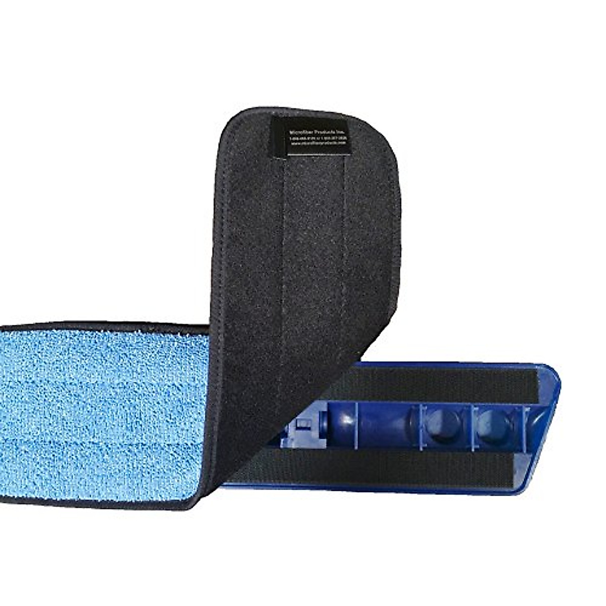 Real Clean 18 inch Microfiber Wet Mop Refill Pads for Flat Microfiber Mop Frames (Pack of 3)