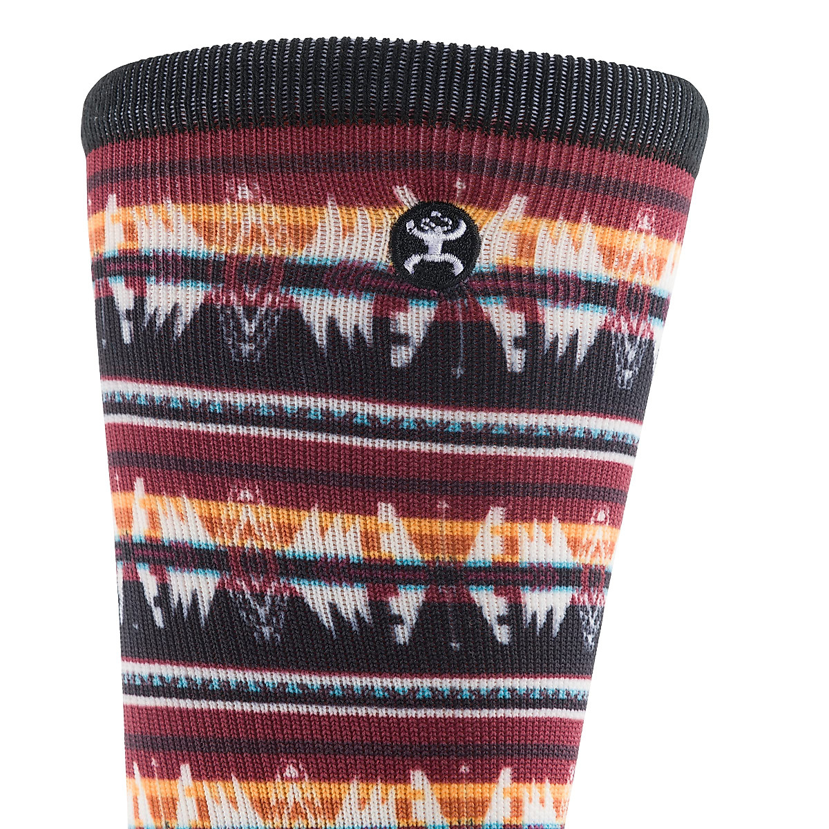 HOOey Graphic Boot Socks Western-Inspired Boot Socks for Men | Totem | Large | Single Pair
